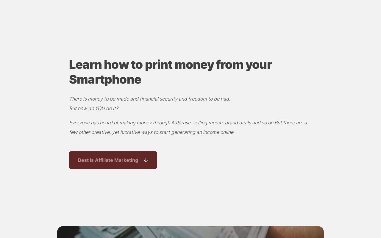 Making money with the Ultimate Money Machine Course